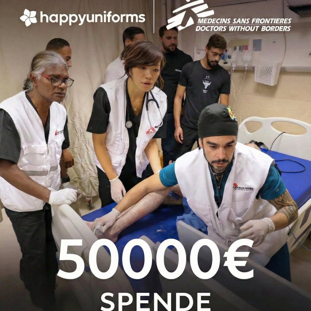 Happyuniforms 50.000 € Spende an Médecins Sans Frontières Irland (MSF ...